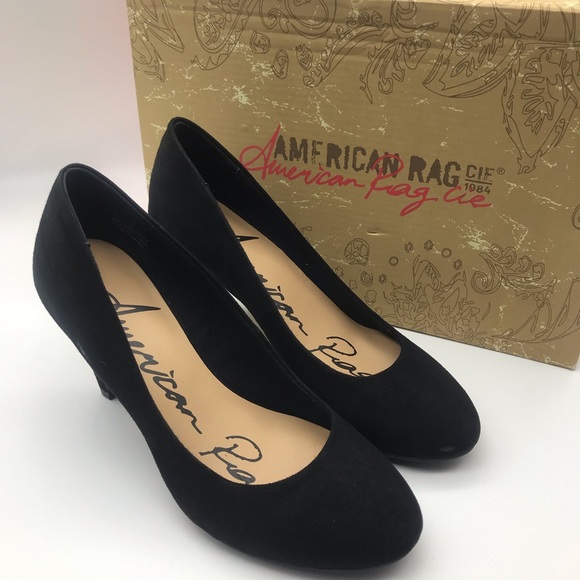 American Rag | Shoes | American Rag Black Suede Heels Afelix | Poshmark